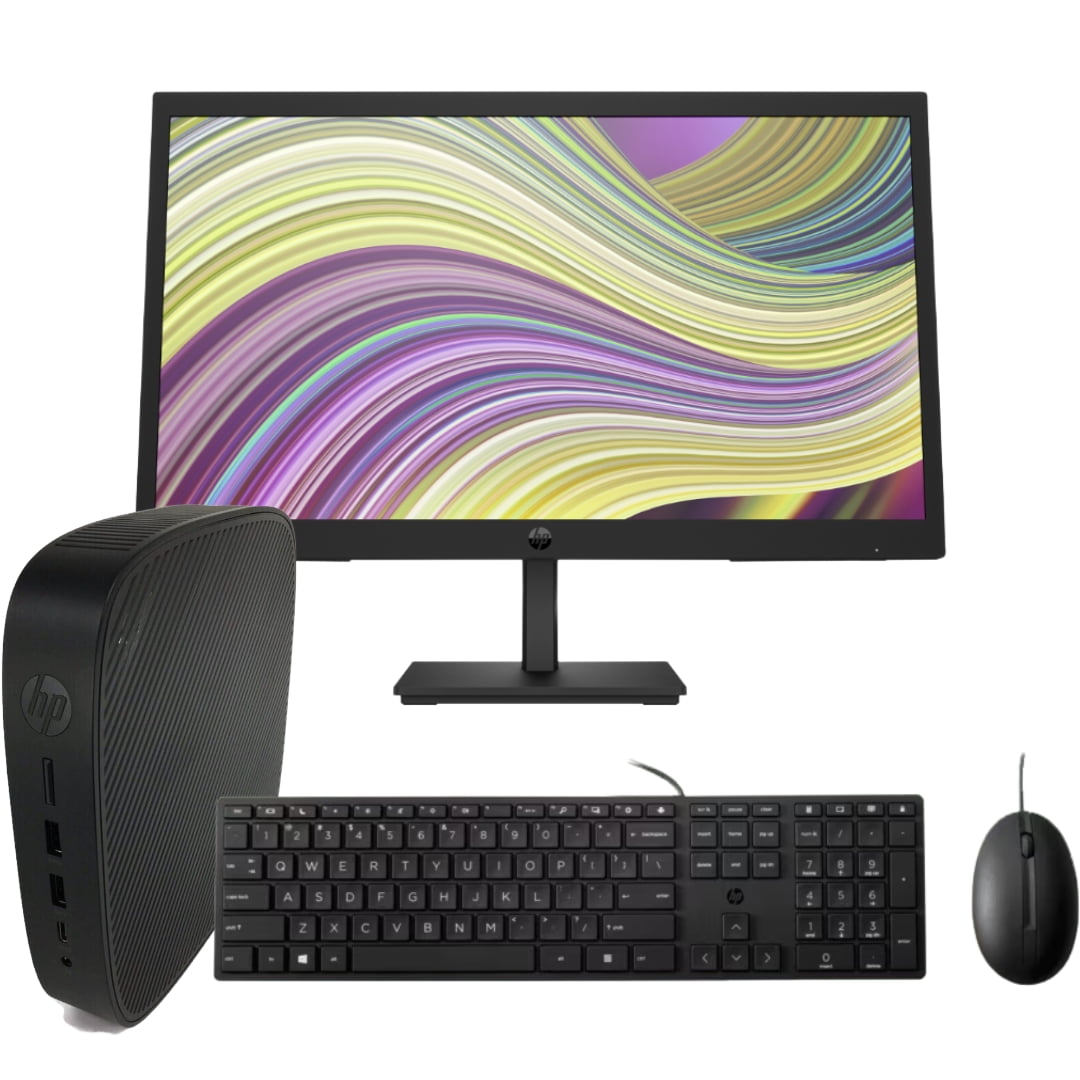 Mini PC HP T640 Ryzen 5 05G RAM 16GB SSD 128GB Monitor 21.5" Teclado ...
