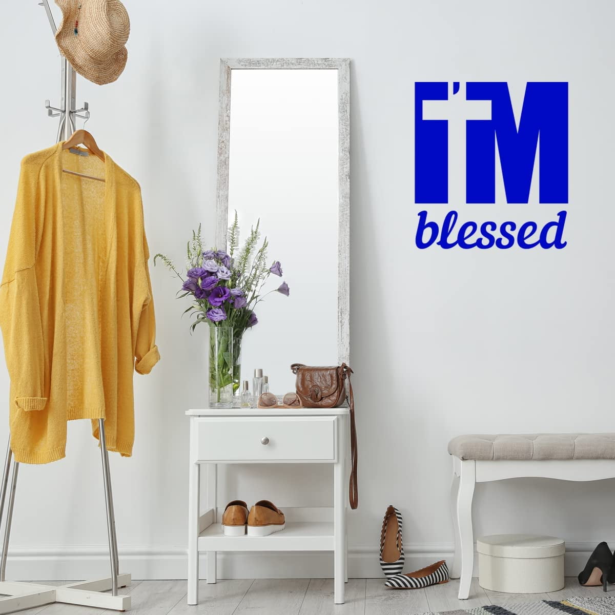 VWAQ I'm Blessed Wall Decal Inspirational Christian Quote Motivational ...