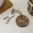African Animals Zebra Giraffe Elephant Pattern Wood Wooden Round ...