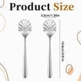 2Pcs Shell Shape Stir Spoons, 5.9inch Vintage Sugar Spoon, 18/10(304 ...
