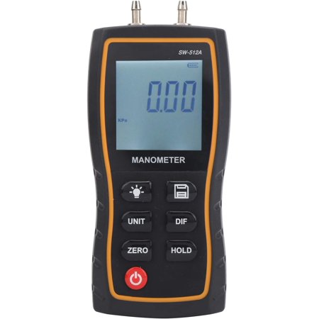 Digital Air Pressure Meter SW?512A Hand?Held HVAC Digital Differential ...