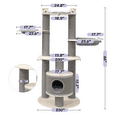 Bifanuo 66" Tall Extra Large Cat Tree - 5 Levels Wood Cat Tower w/Cat ...
