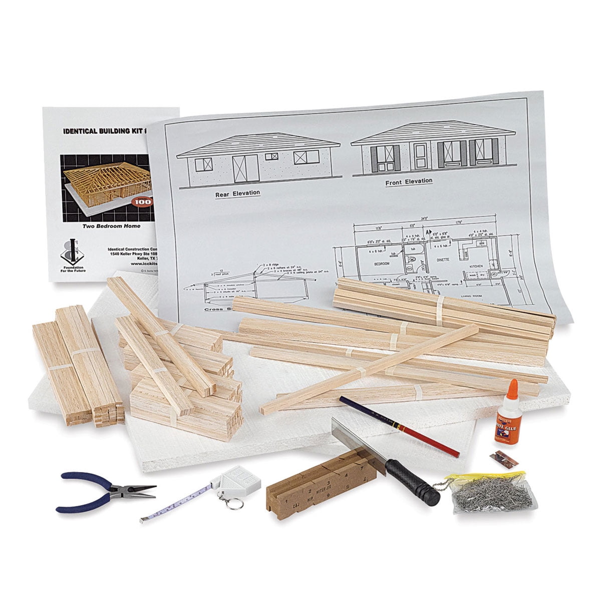 Midwest Products House Structure Kit - Hip Roof - Walmart.com