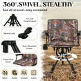 Bezliving 360° Silent Camo Hunting Blind Chair, Armrests, Side Pouch ...