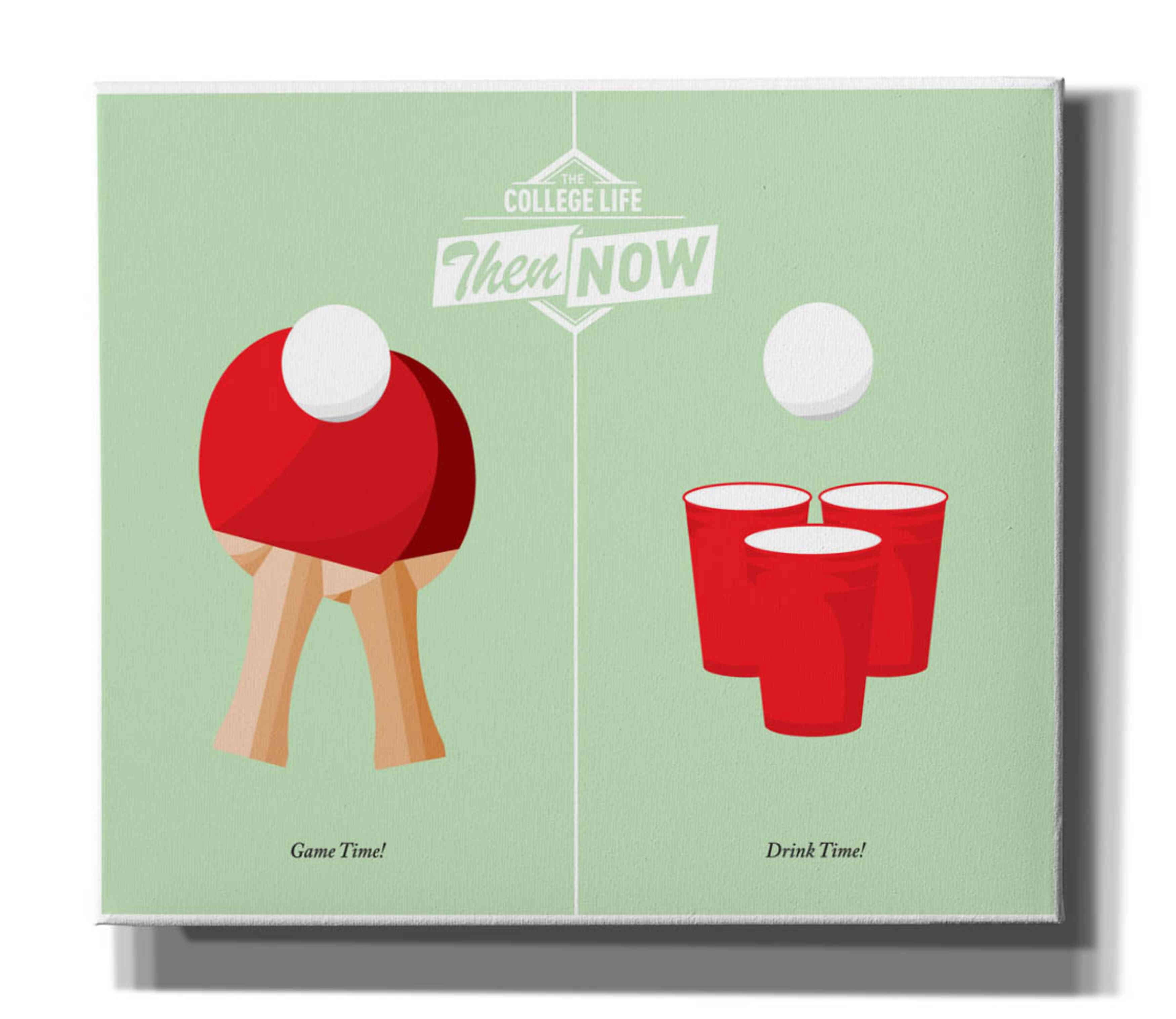 Epic Graffiti 'Pong' by JJ Brando, Canvas Wall Art, 30"x26" - Walmart.com