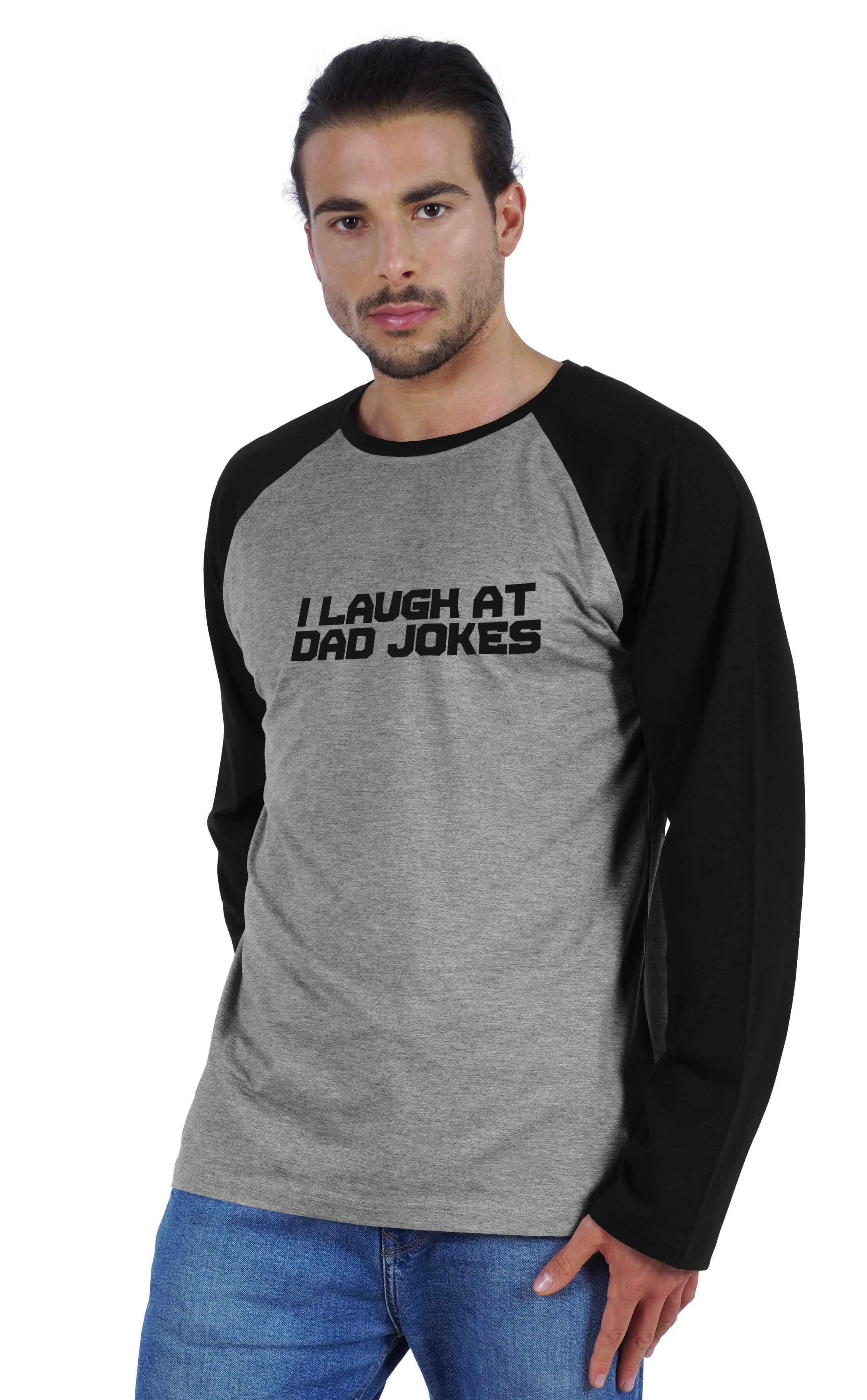 Inkmeso Men's Graphic I Laugh At Dad Jokes Tshirt For Funny Daddy ...