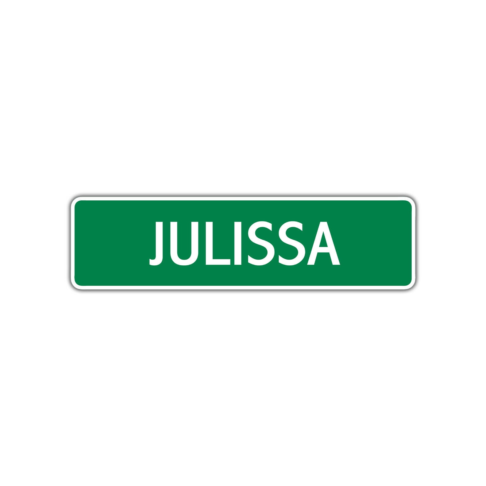 Julissa Girls Children Indoor Outdoor Unique Wall Novelty Name Letter ...