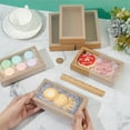 12sets Foldable Paper Drawer Boxes with Clear Plastic Cover Gift ...