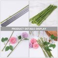 ifundom Floral Wire Stems Green Iron and Plastic for Flower Arranging ...