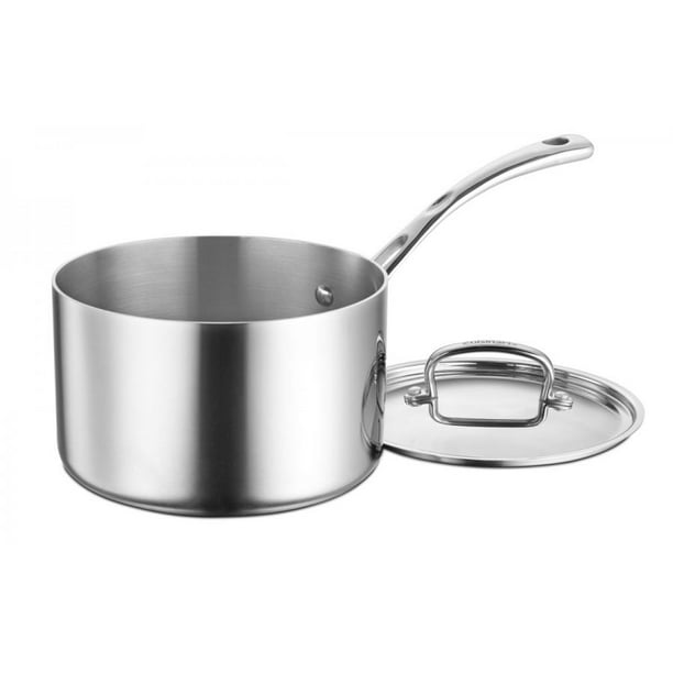 Cuisinart French Classic Tri-Ply Stainless 4 Quart Saucepan with Cover ... Cuisinart French Classic Tri-Ply Stainless 4 Quart Saucepan with Cover ...