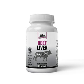 Swanson 100% Pure Defatted Desiccated Beef Liver 500 mg 120 Capsules ...