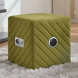 US Pride Furniture Caitlin Ottoman with Built-in Bluetooth Speaker ...