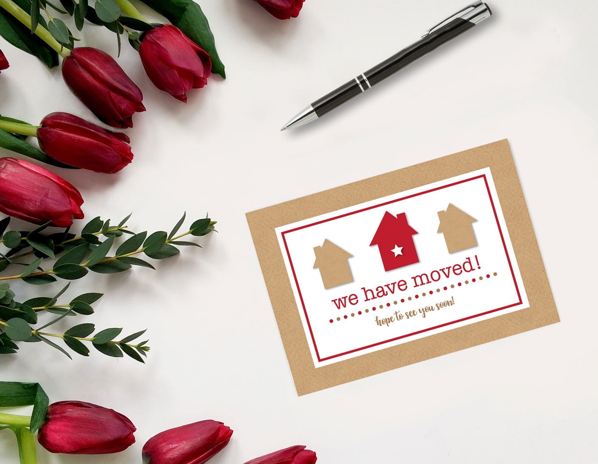 50 Count Address Postcards 50 Watercolor Front Door Change Of Address ...