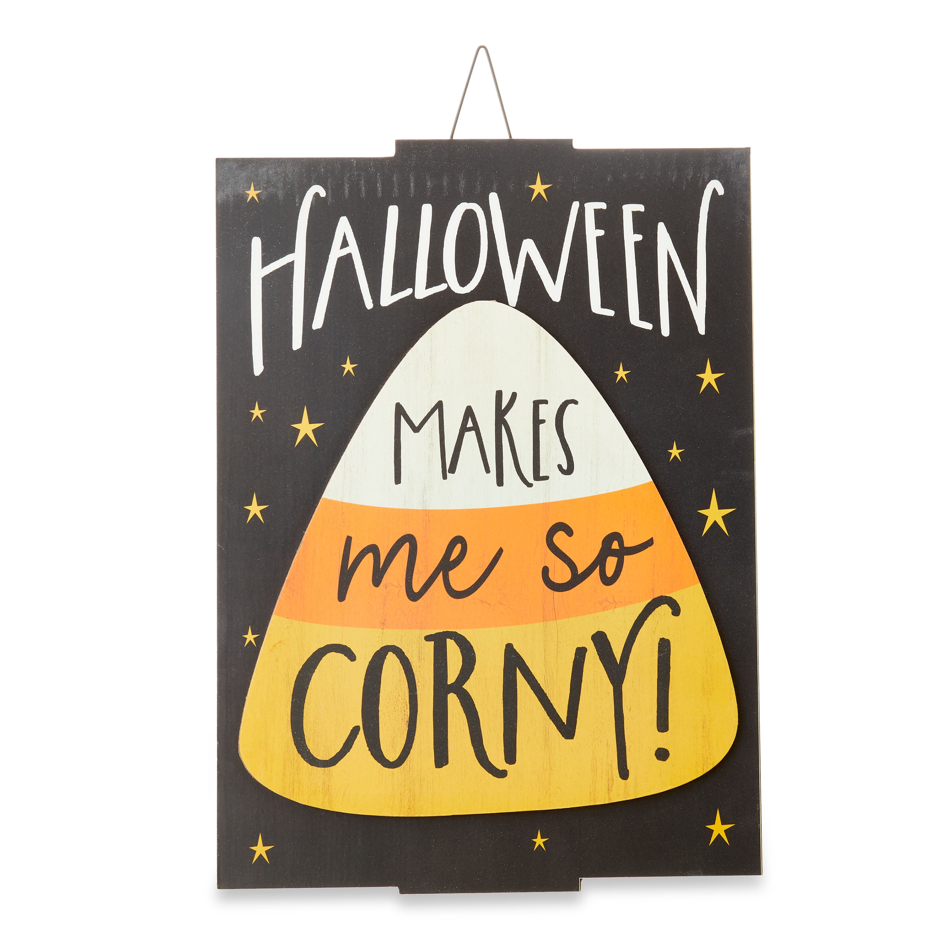 Way to Celebrate Halloween Makes Me So Corny Sign Decoration – Walmart ...