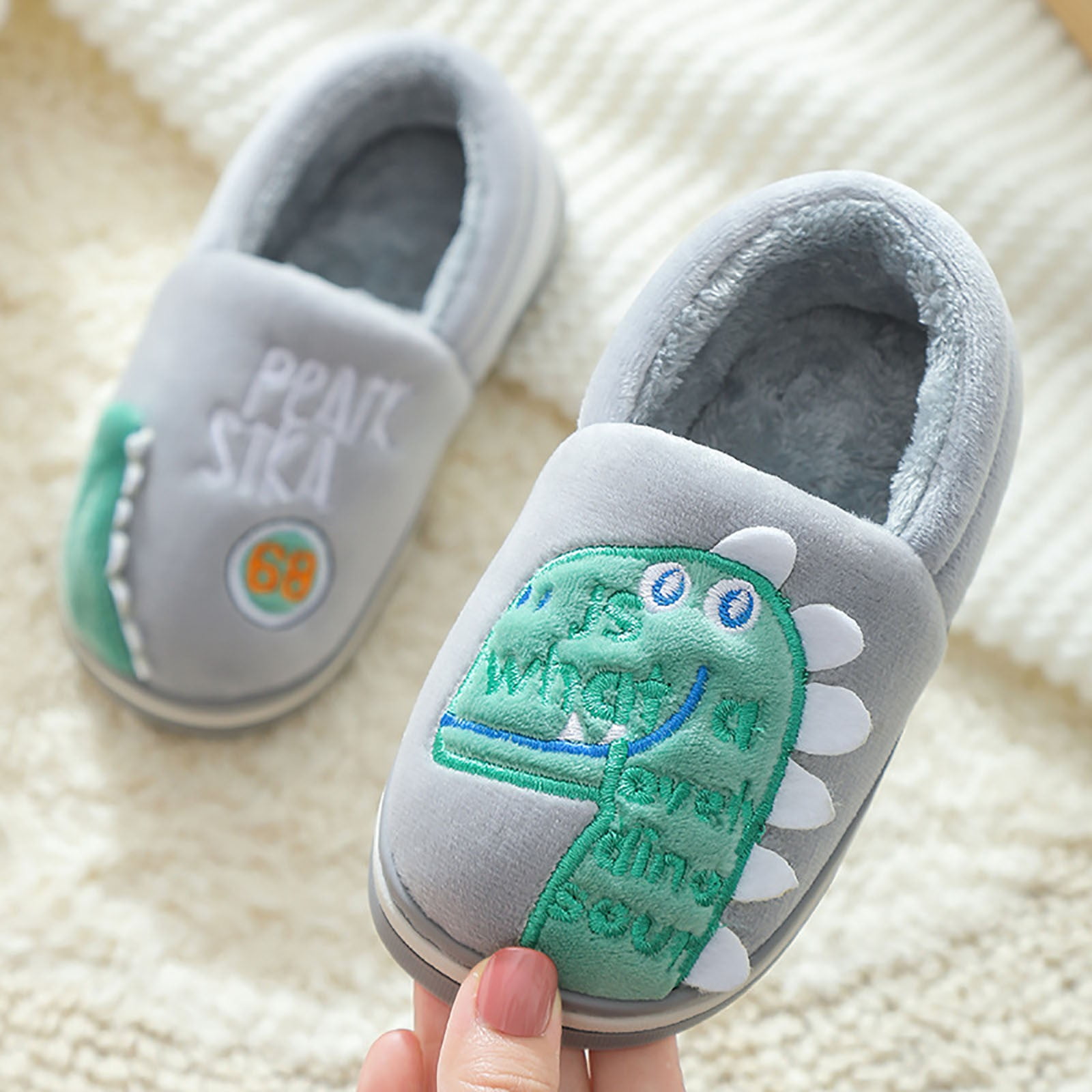 Click here for Chaolei Dinosaur Indoor Shoes Girls Boys Slippers... prices