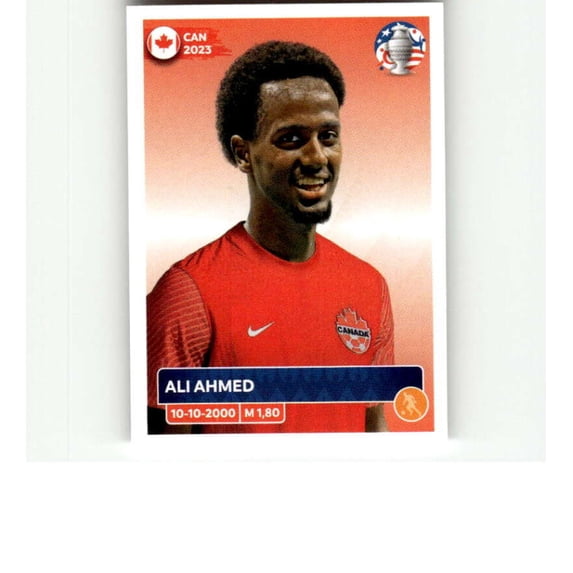 2024 Panini CONMEBOL Copa America Sticker #CAN16 Ali Ahmed Canada ...