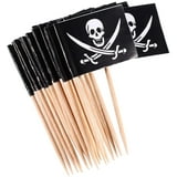 Pirate Cocktail Toothpicks Flags Cake Toppers for Food, Appetizer ...