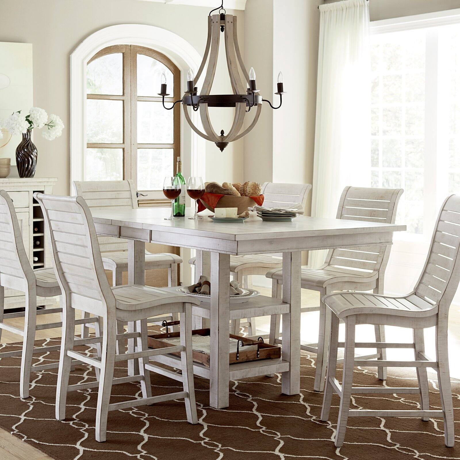 Progressive Furniture Willow Rectangular Counter Height Dining Table ... Progressive Furniture Willow Rectangular Counter Height Dining Table ...