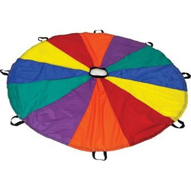 Sportime GripStarChute Parachute with 12 Handles, 12 Feet, Multiple ...