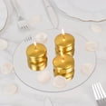 Balsa Circle 12 Gold 2 in Dripless Unscented Wax Discs Floating Candles ...