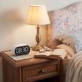 Digital Alarm Clock with LED Display and USB Charging for Bedroom Desk ...