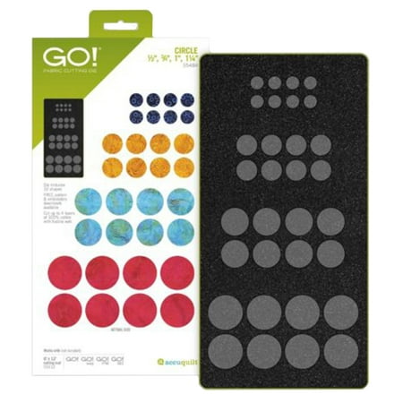AccuQuilt GO! Circle Fabric Cutting Die with Multiple Sizes for ...