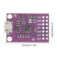 CIYISON CP2112 Debug Board USB to SMBus I2C Communication Module Type C ...