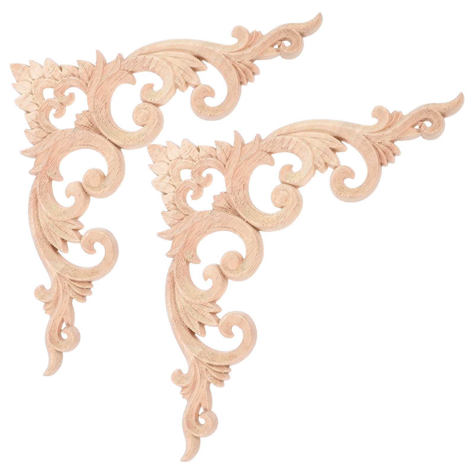 Click here for Oulii 2pcs Wood Appliques Decorative Wood Applique... prices