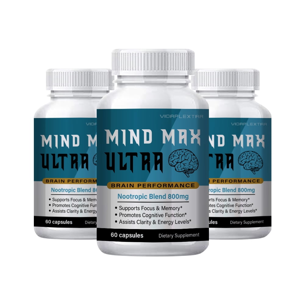 (3 Pack) Mind Max Ultra - Mind Max Brain Performance - Walmart.com