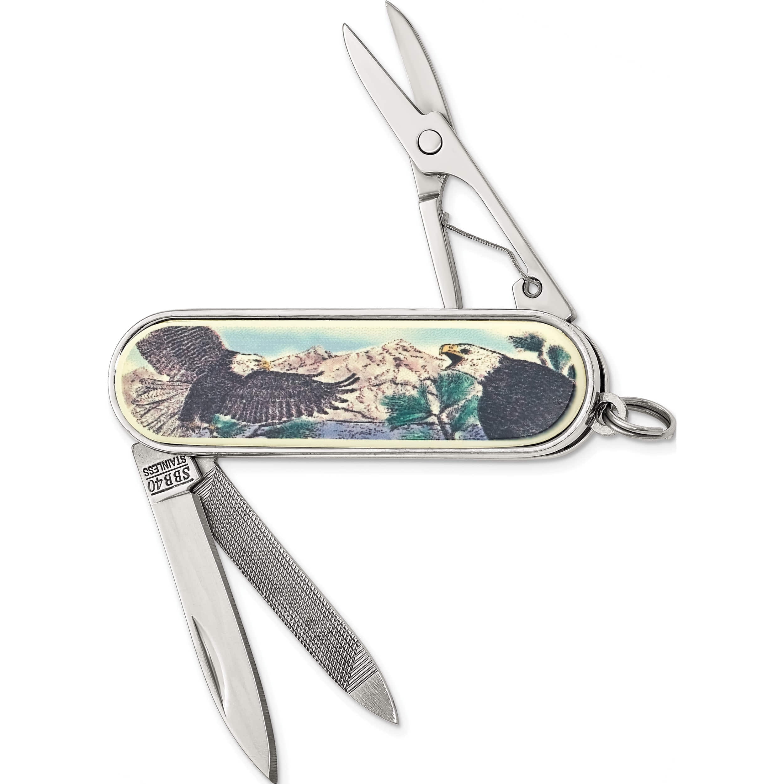 Fashion Barlow Designs Color Eagle Portrait Multifunction Knife (2.5 X ...