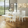 Better Homes & Gardens Bankston Wood Dining Chair, Set of 2, White ...