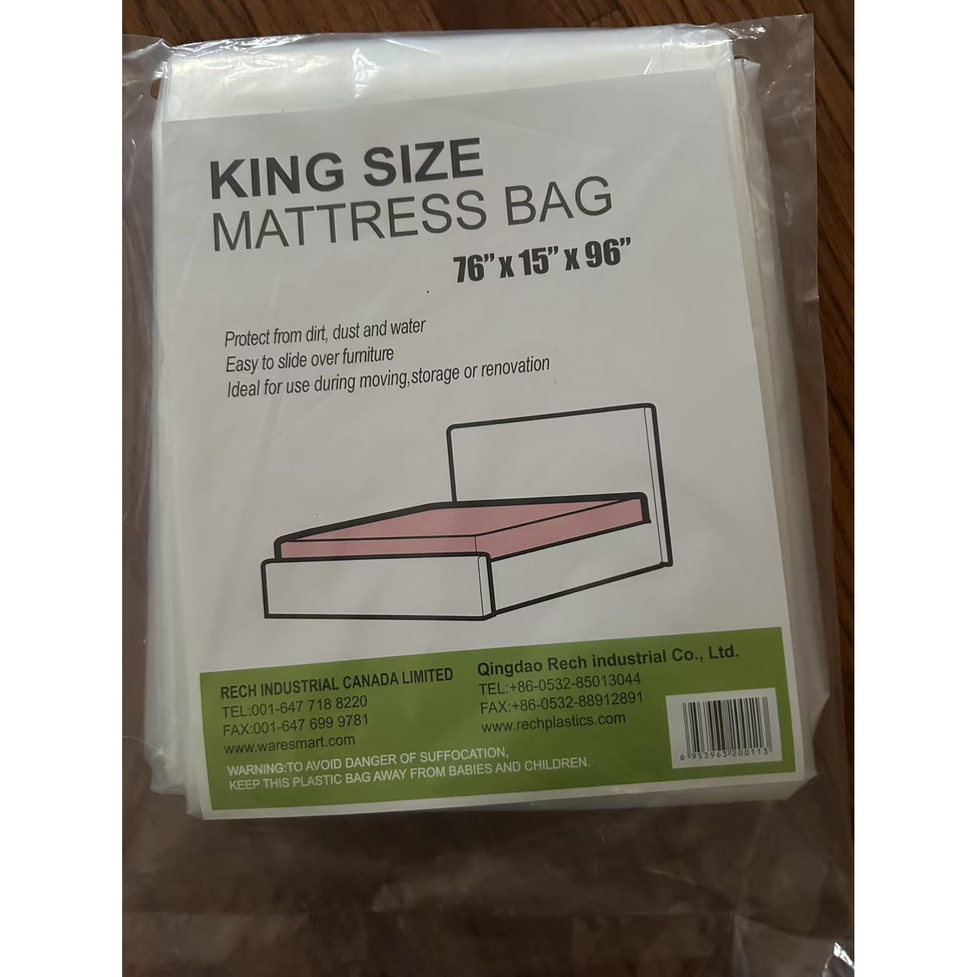 Click here for Movingsmart Mattress Bag King Size 2mils 76X15X96 prices