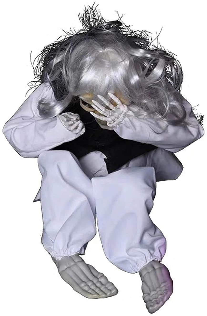 Halloween Skull Decoration, Scary Halloween Props Realistic Trembling ...