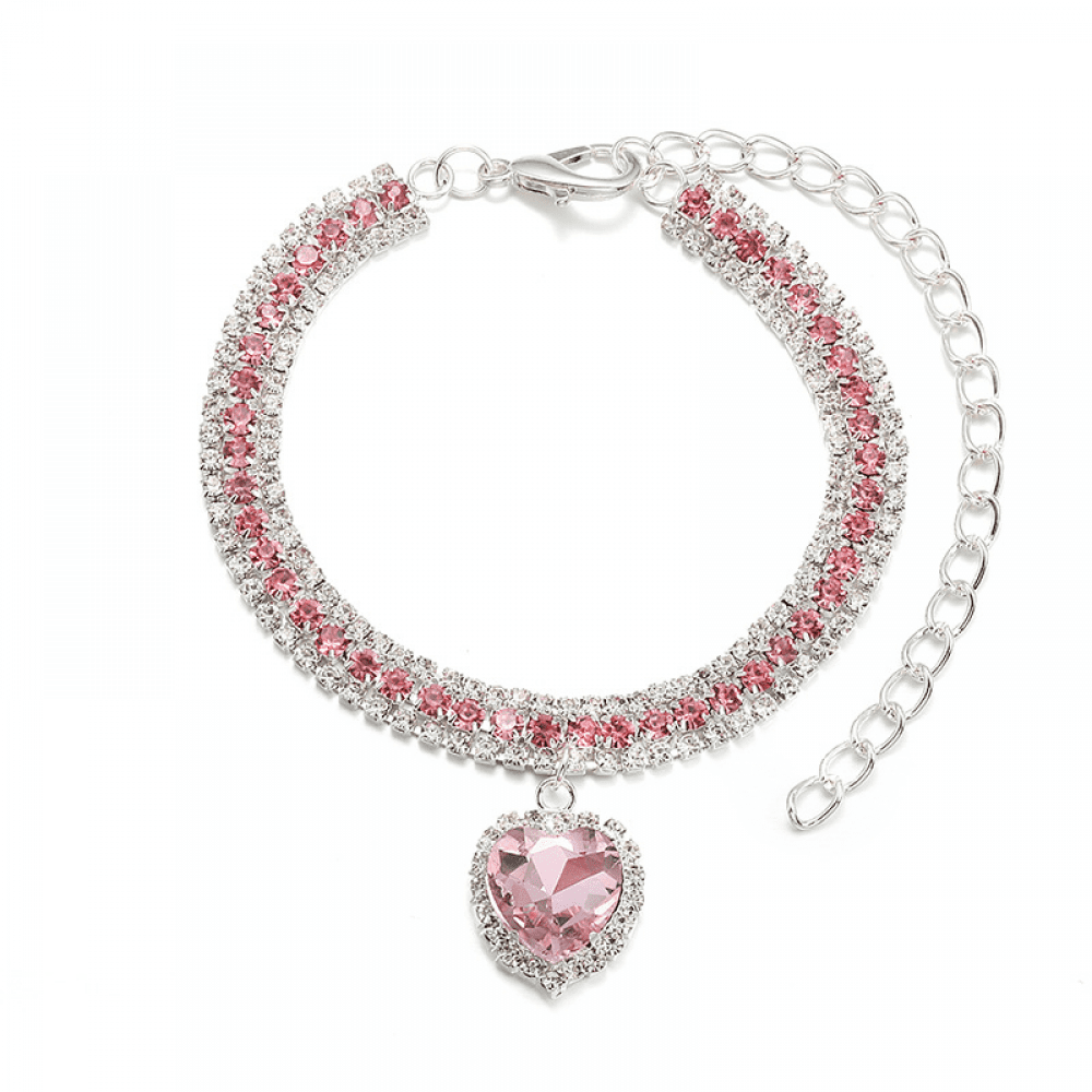 Click here for Unbranded Ystinng Rhinestone Cat Collar Heart-Shap... prices