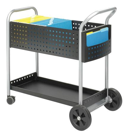 SAFCO 5239BL Mail Cart, 39-1/2 In. L, 22-1/2 In. W - Walmart.com