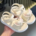 Bobifish Little Girls Open Toe Sandals Heart Wing Lightweight Eva ...