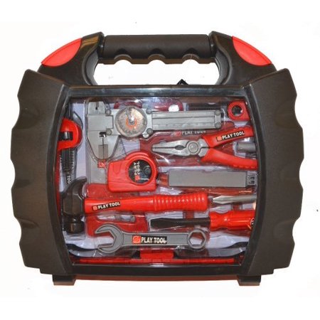 Kids 28 Pcs Tool Set Pretend Play Toy Set in Handy Carry Along Tool Box ...