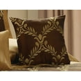 Hig King Size 7 Piece Bedding Set In Chocolate And Gold Comforter