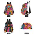 Colorful Groundhog Pattern Fashion Backpack Quilted Lightweight Women ...