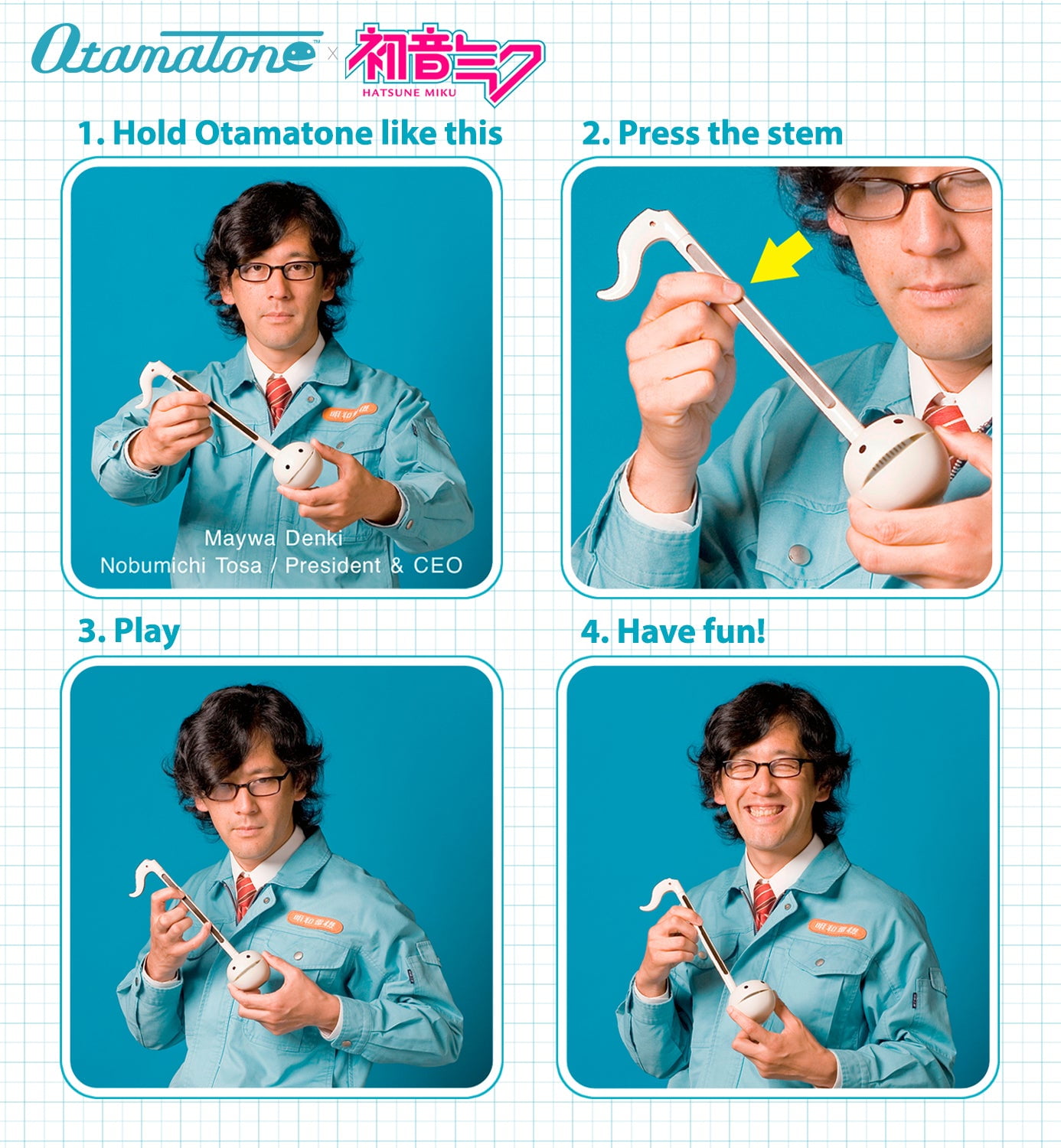 Otamatone Hatsune Miku - Fun Japanese Electronic Toy Synthesizer for ...