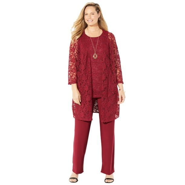 Womens 3 Piece Pant Suits