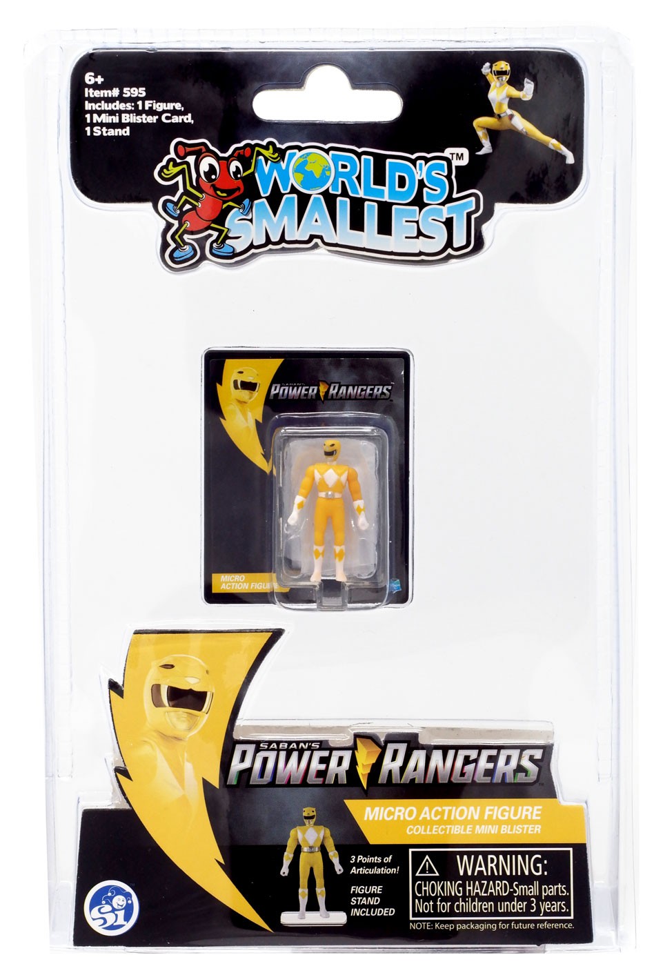Power Rangers World's Smallest Yellow Ranger Action Figure - Walmart.com