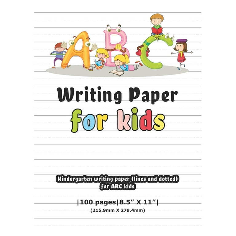 Lined Paper With Letters For Kids