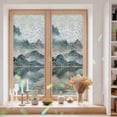 Chinese Zen Landscape Ombre Window Privacy Film, Rainbow Film ...