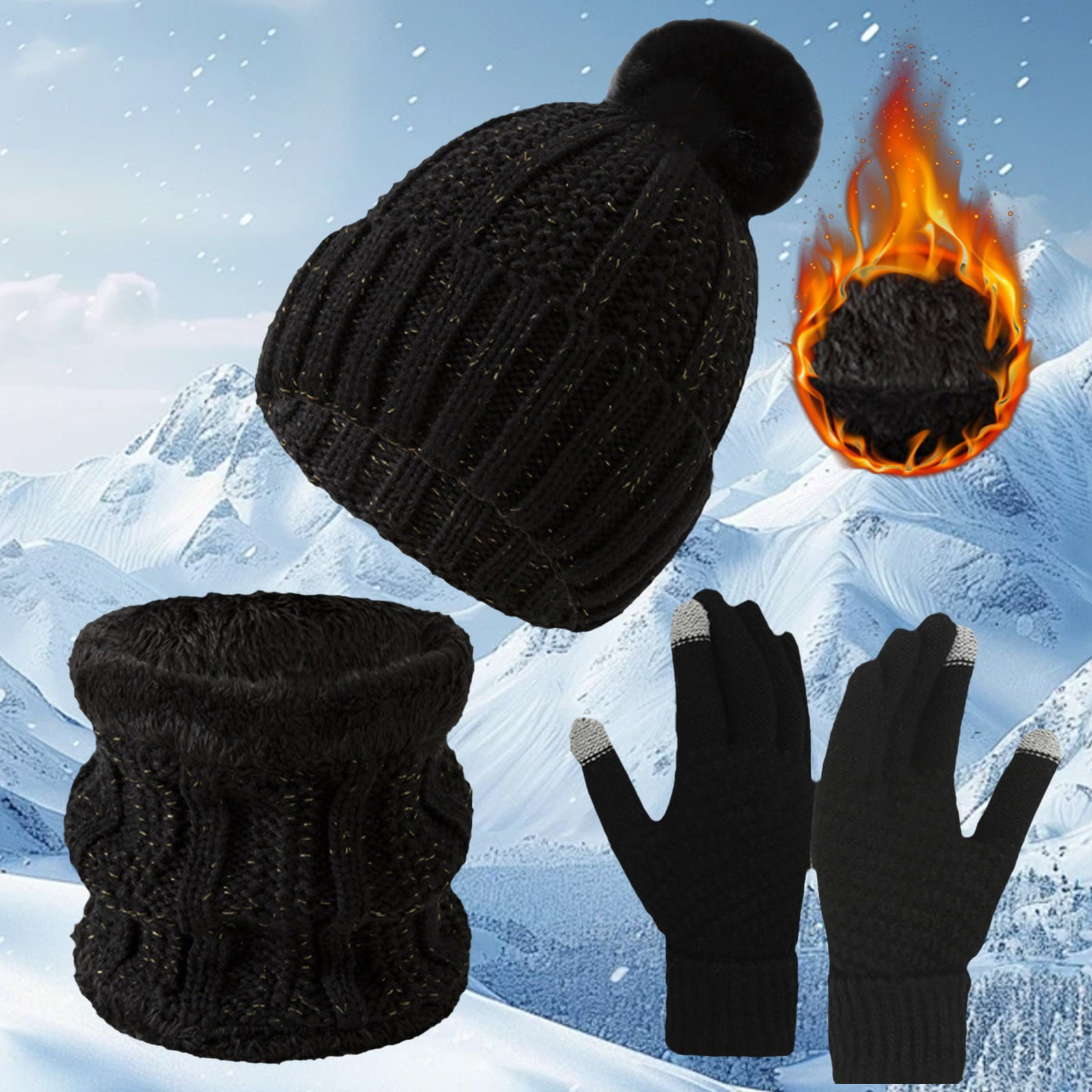 Click here for Endives Scarf hat & Gloves Womens Winter Warm Glov... prices