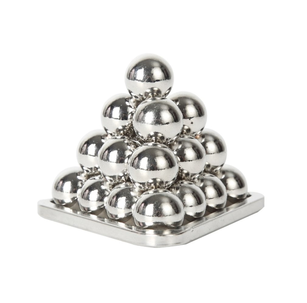 Margot Silver Pyramid Classic Metal Puzzle IQ Test Magic Mind Brain ...