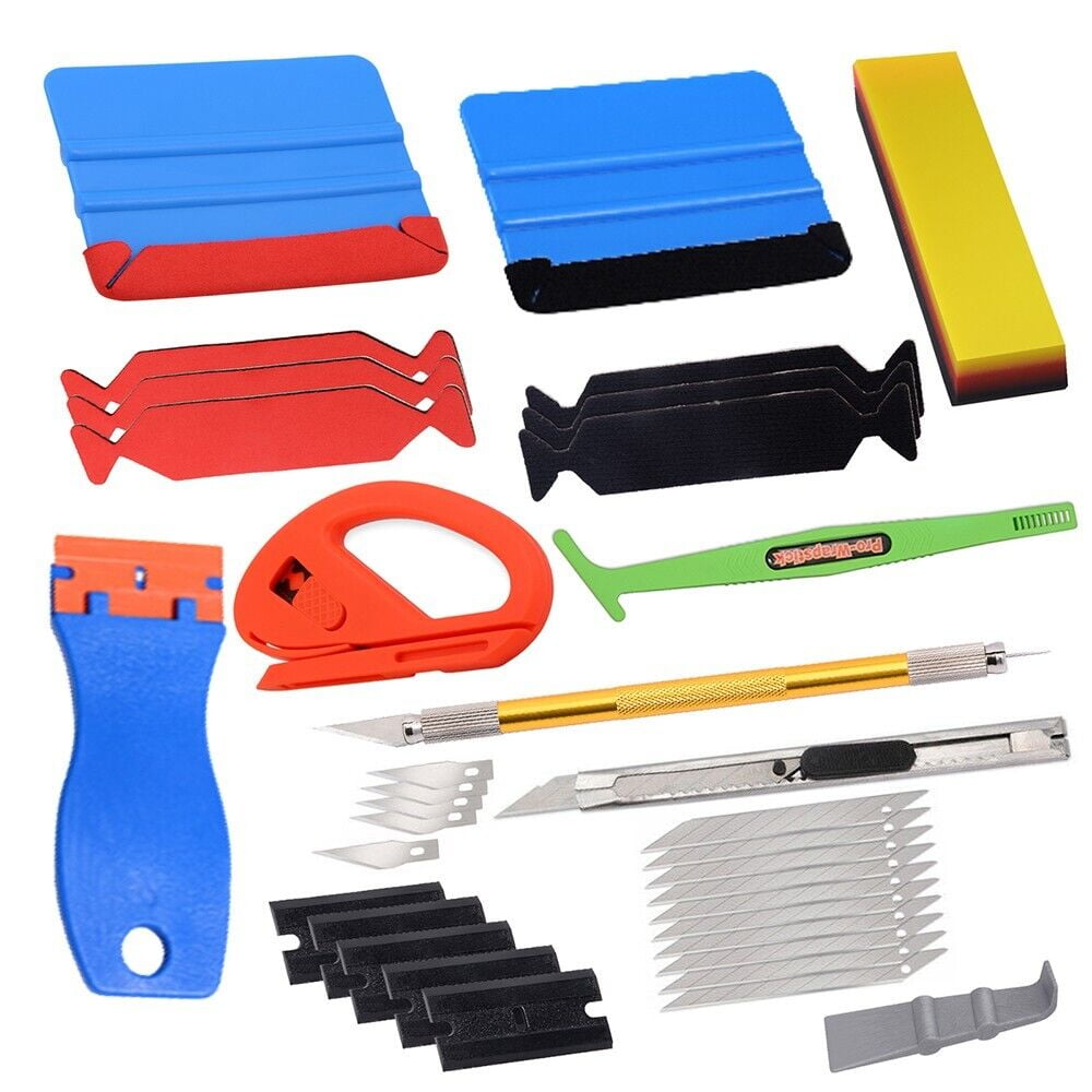 Foreverun Motor Car Vehicle Vinyl Tools Wrap Squeegee Felt Scraper ...