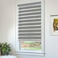 CHICOLOGY Zebra Roller Shade , Window Zebra Blind , Light Filtering , Basic Slate, 22"W X 72"H ...