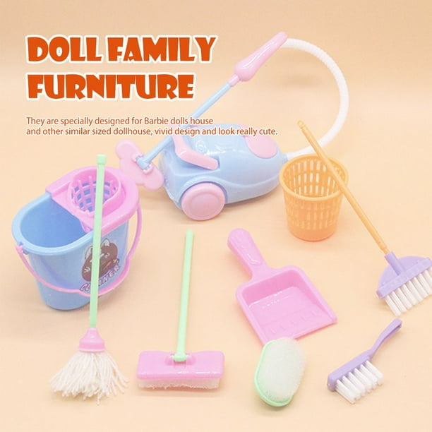 Miniature Mop Dustpan Bucket Brush Housework Cleaning Tools Set ...