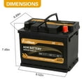 ANLIBATT, Car Battery, Group 47, 12 Volt 60Ah AGM 680CCA 100RC ...